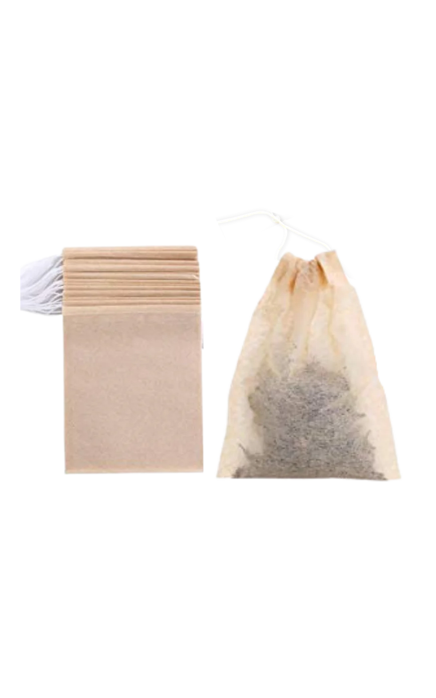20 Unbleached Tea Filter Bags for Loose Leaf Tea, Biodegradable and Co ...